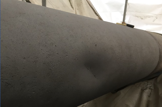 Clock Spring Repairs Dent Due to Rockfall in Hydro-Electric Pipeline