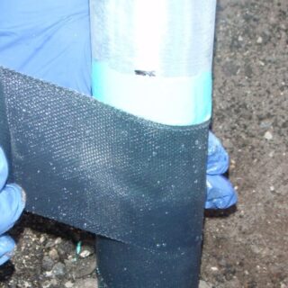 TridentWrap® repairs non-leaking natural gas risers