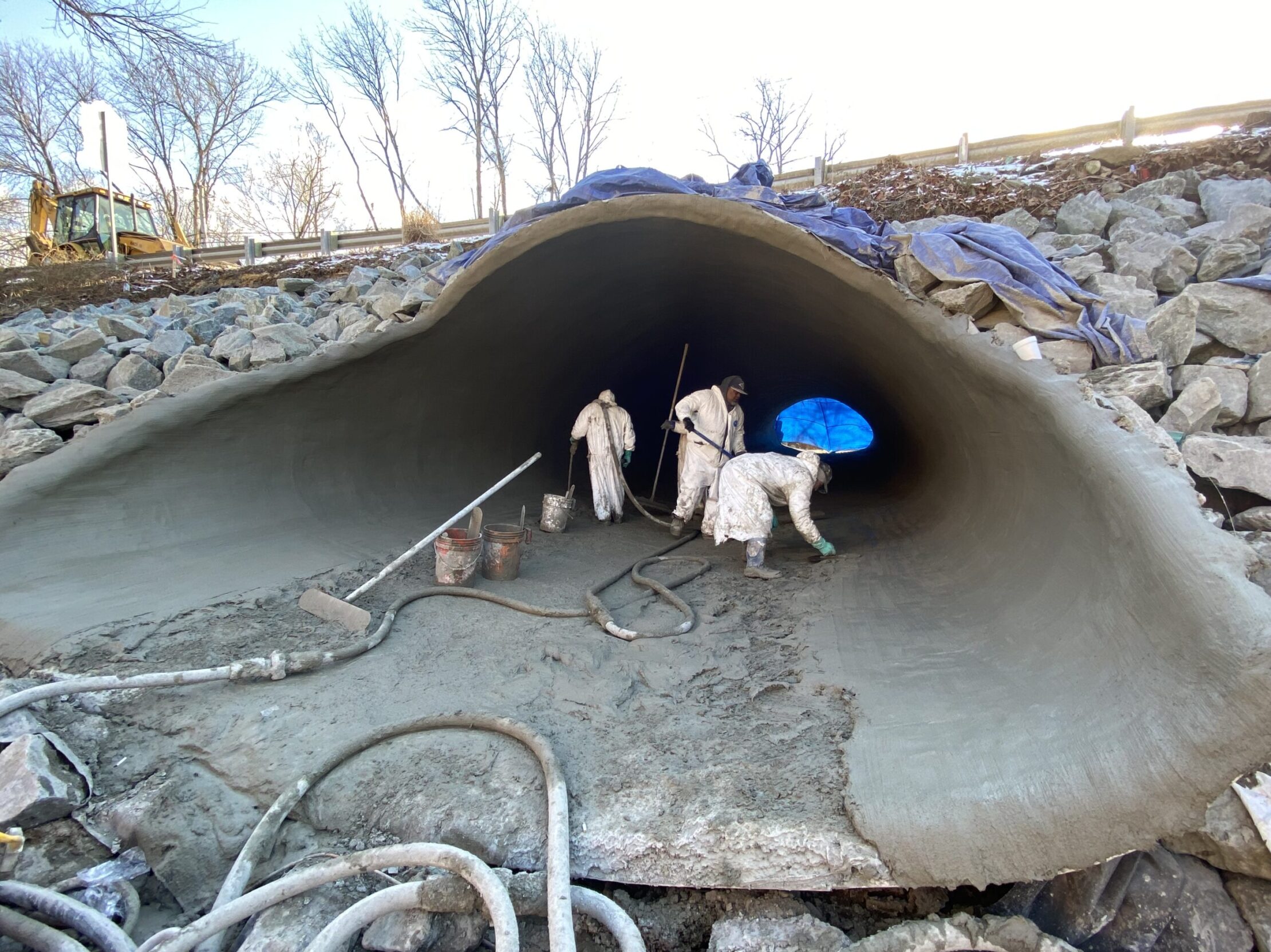 DelDOT Arch Rehabilitation with GeoSpray Geopolymer Mortar
