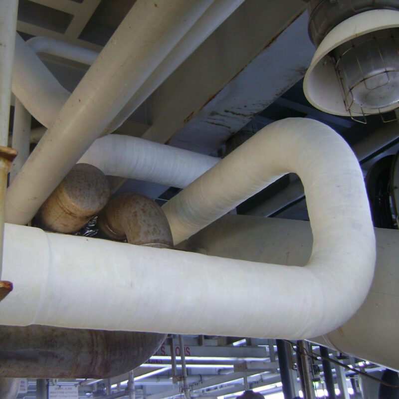 Pipe Wrap® protecting pipes against corrosion and abrasion