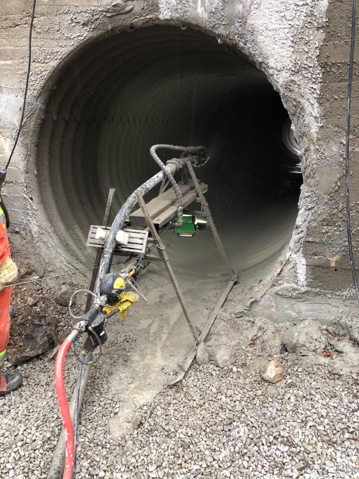 GeoSpray rehabilitates damaged culvert