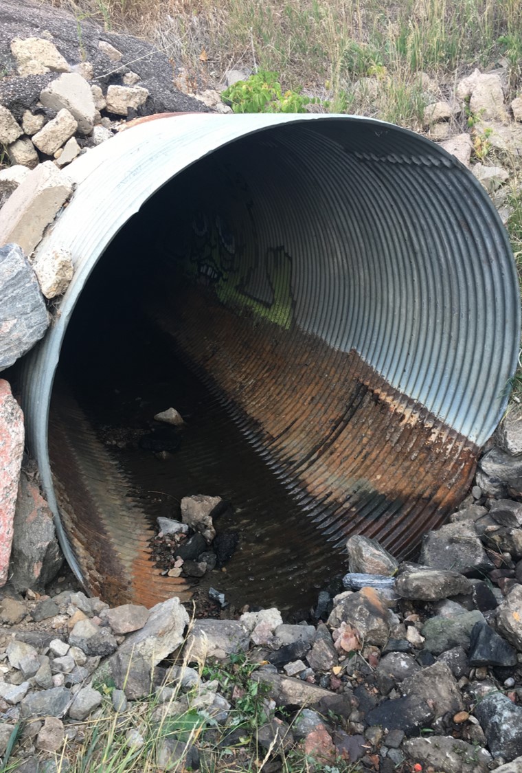 GeoSpray® CMP Culvert Lining after removal of sediment